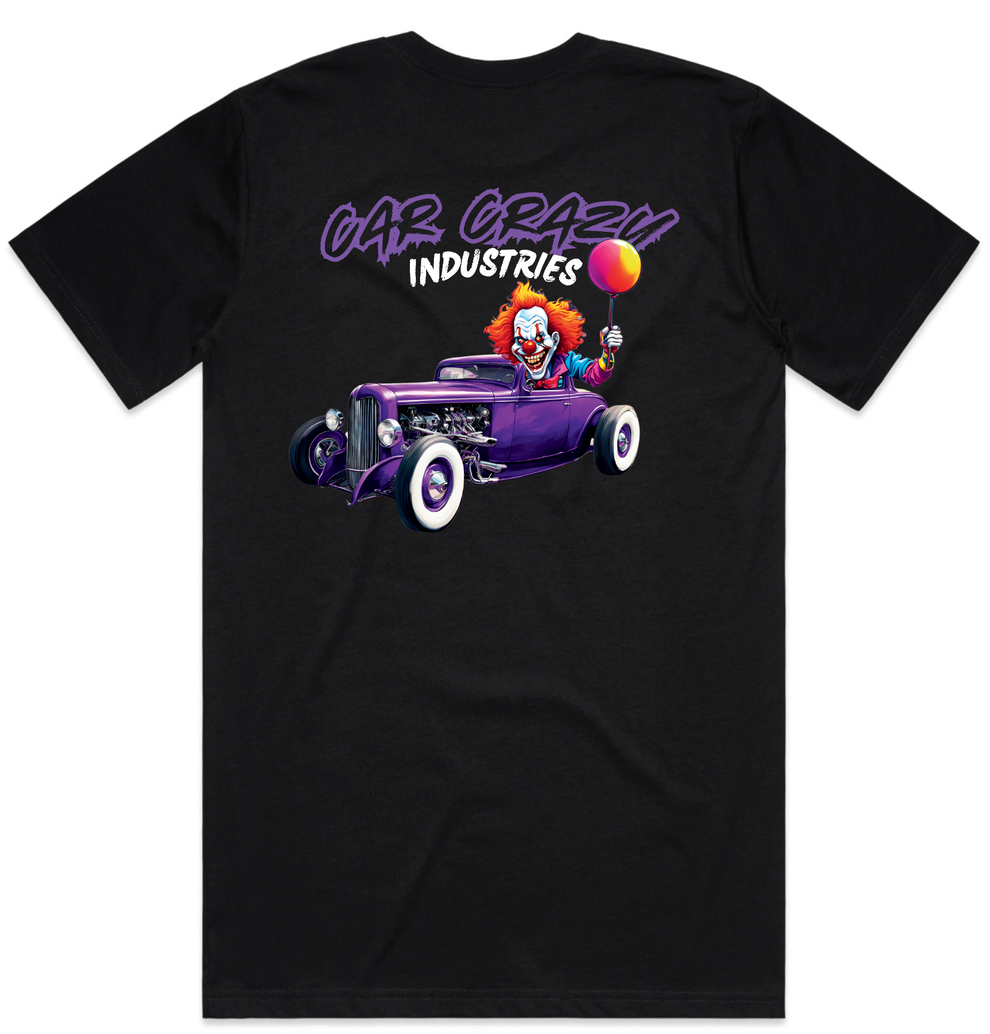 Crazy Clown Driving Hot Rod – Car Crazy Industries